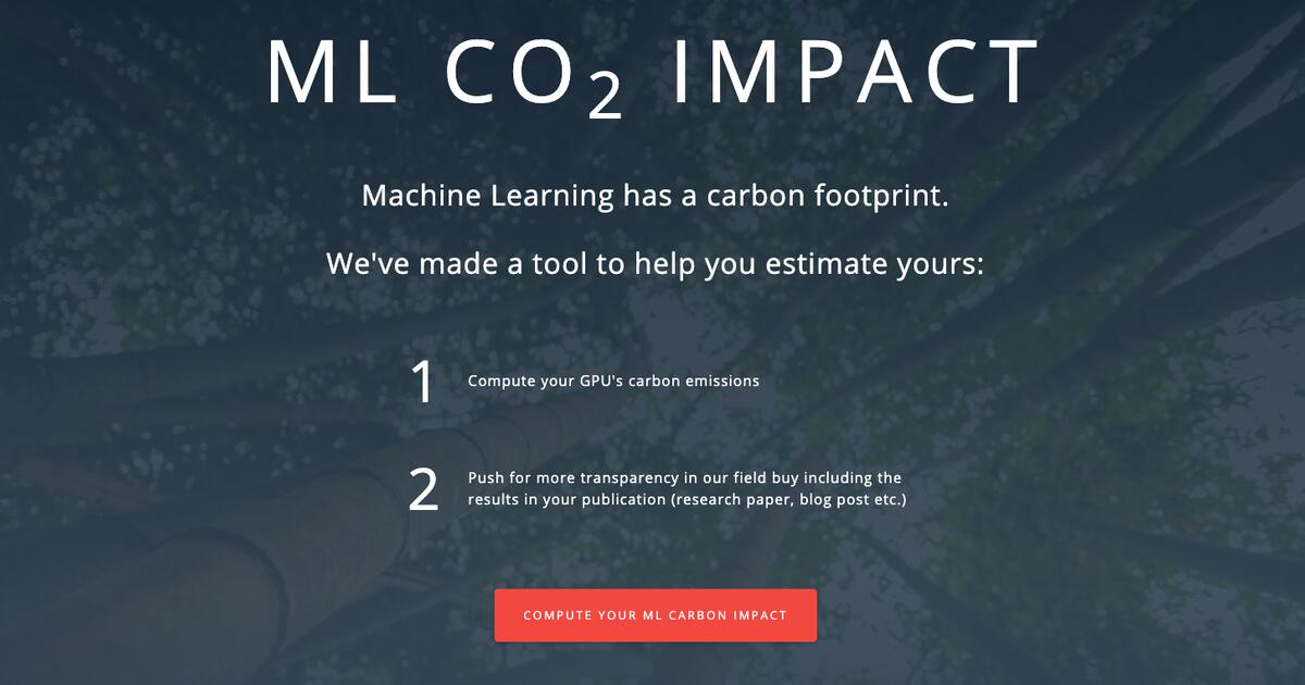Montreal researchers launch an AI carbon footprint calculator | Mila